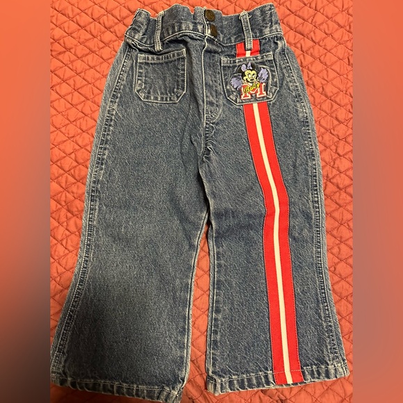 Disney | Bottoms | Disney Kids Jeans With Red Stripe | Poshmark